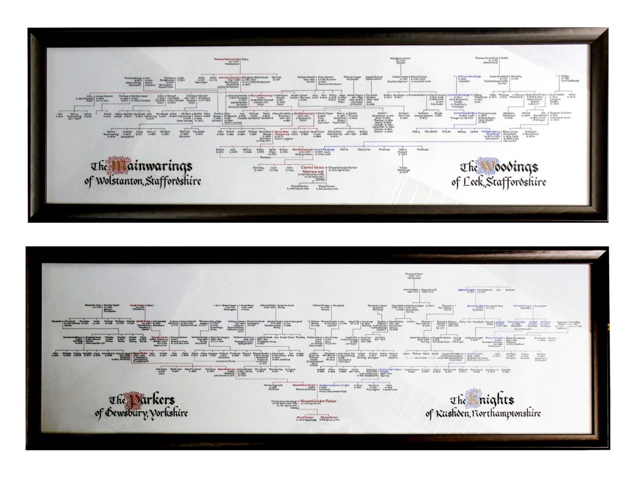 Family trees | Valley Calligraphy